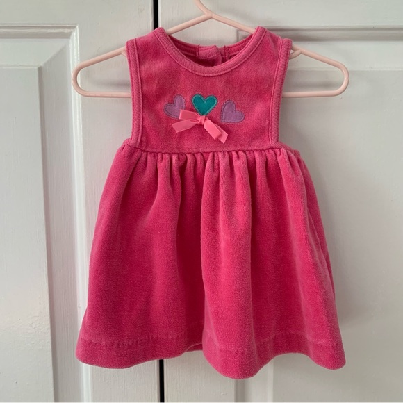 healthtex | Dresses | Vtg 9s Healthtex Girls Terry Dress 2m Pink Hearts ...